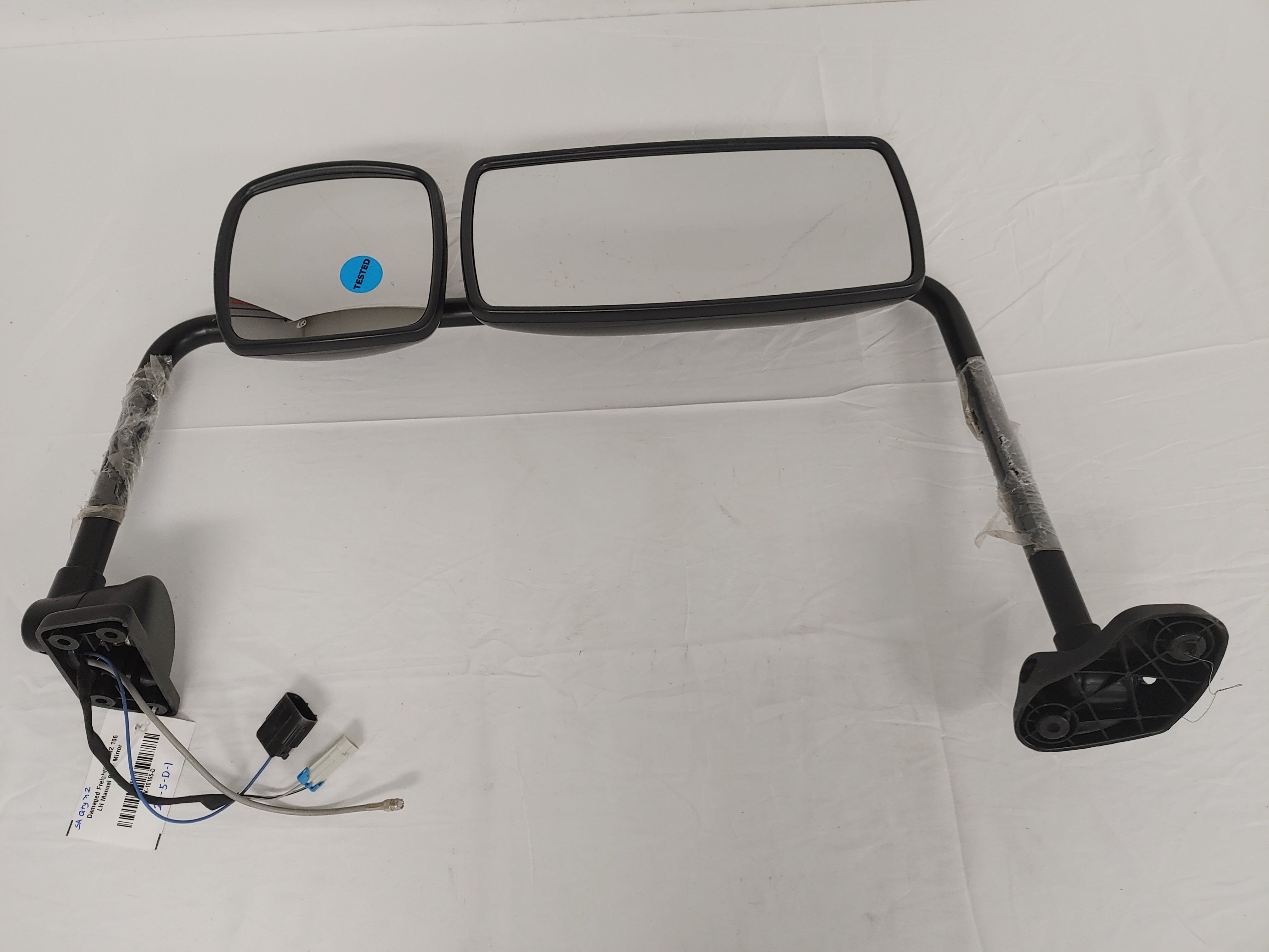 Damaged Freightliner M2 106 LH Manual Black Mirror - P/N A22-74243-016