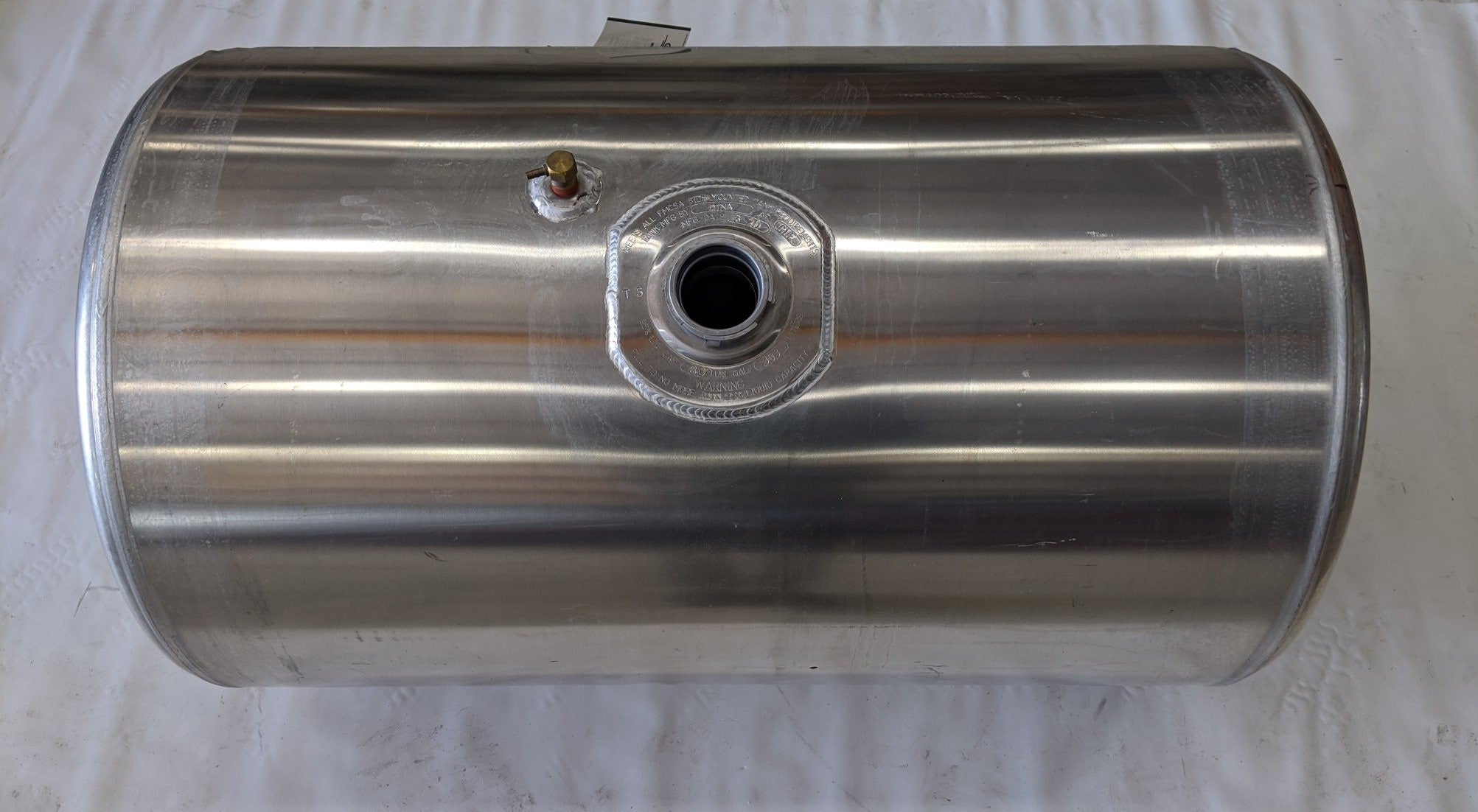 80 Gal 25" x 38" Aluminum Blank Fuel Tank | Bottom Feed