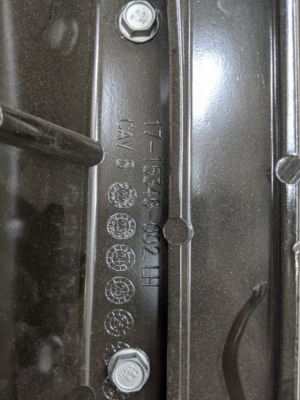 New FTL Cascadia 125 LH Hood Reinforcement Panel & Bracket - P/N 17-15