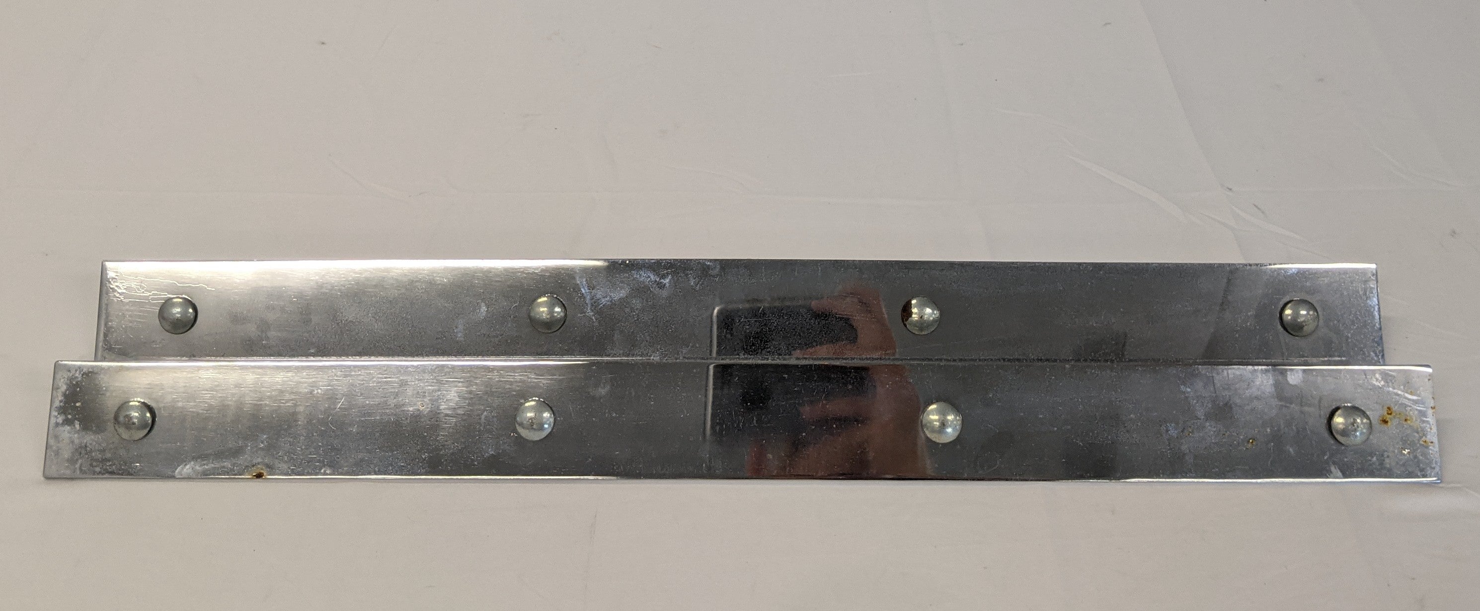 Alliance Chrome 24" x 2" Top Mud Flap Bolt Thru Mounting Plate