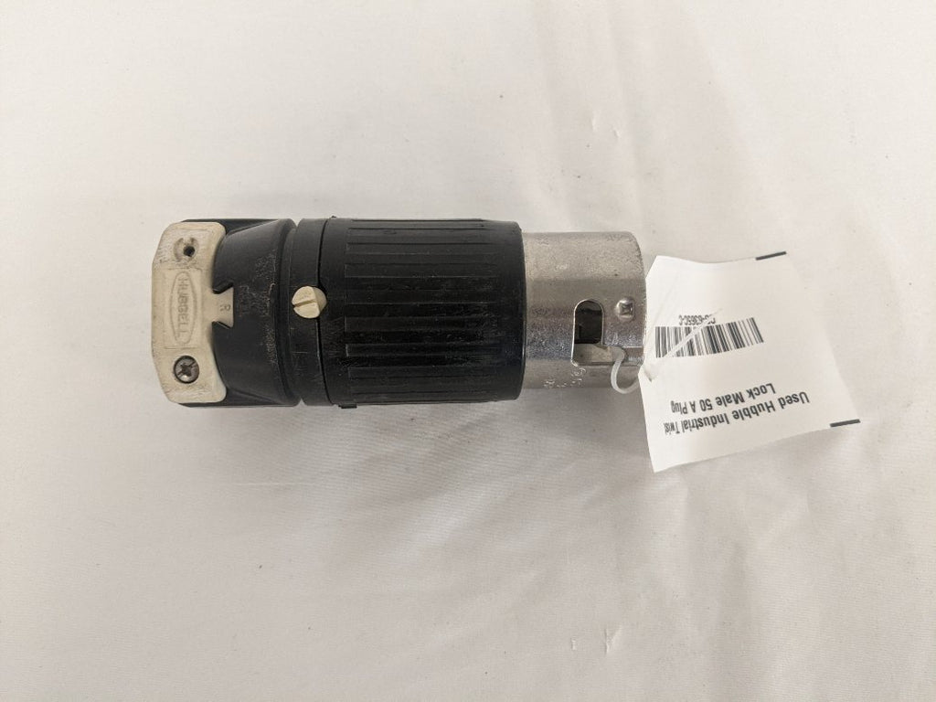 Used Hubble Industrial Twist Lock 50 A Male Plug - P/N CS6365C