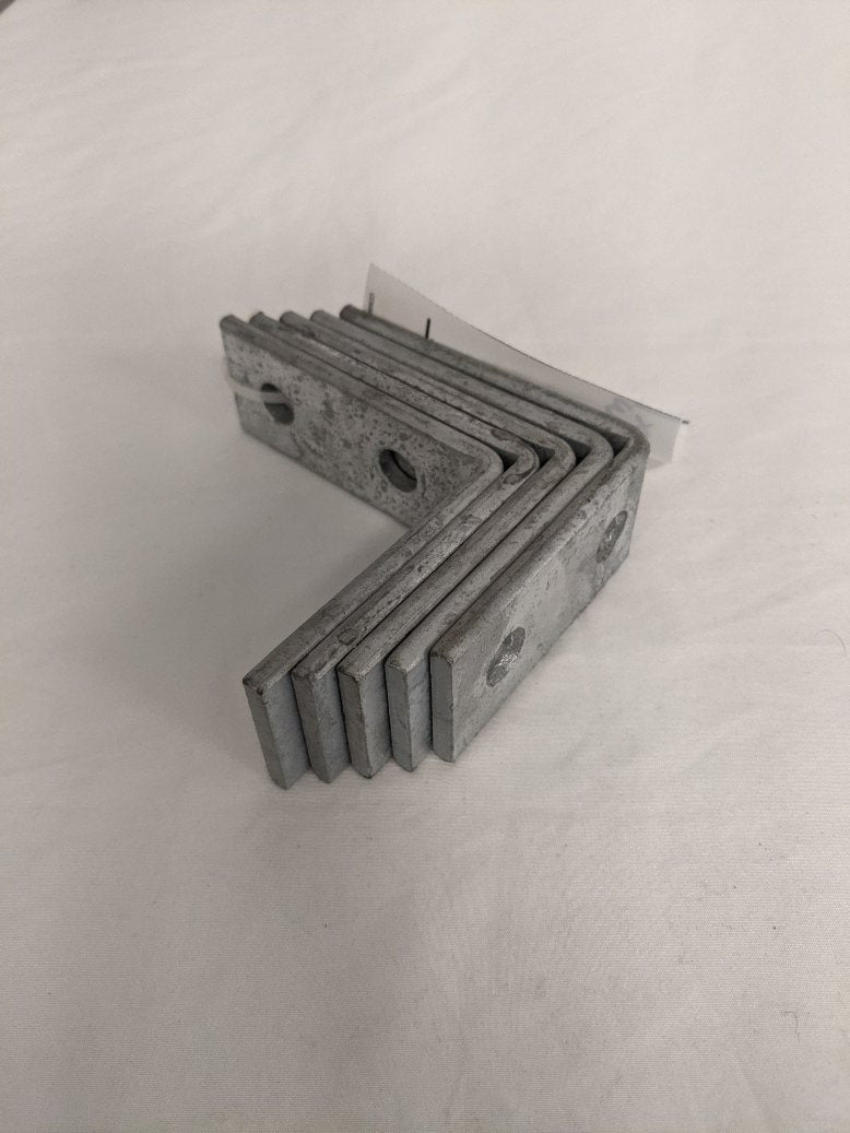 *Lot Of 5* Used Power-Strut 90° Angle Steel Corner Strut - P/N PS607