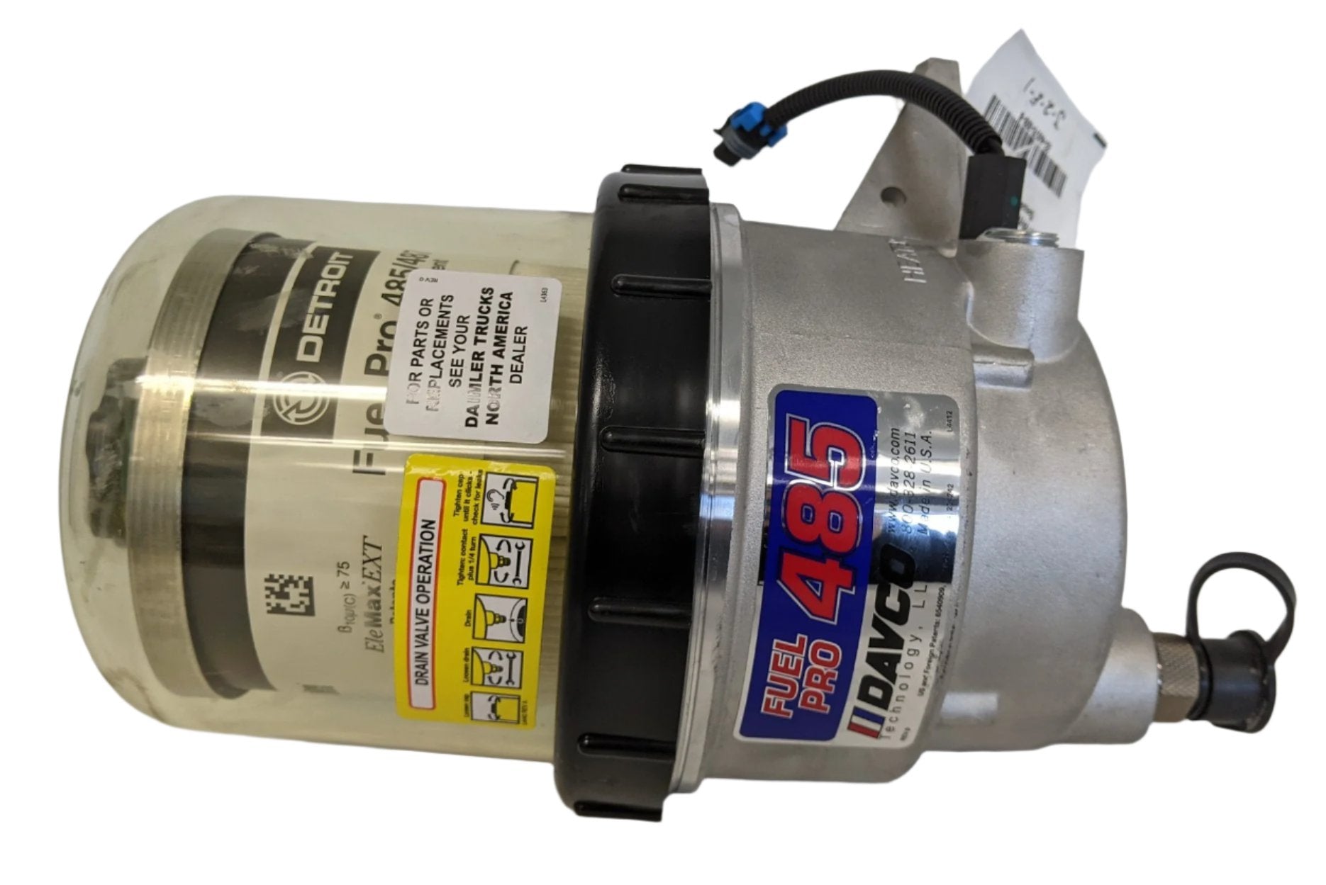 Davco Fuel Pro 485 ESOC WIF/Bypass Fuel Water Separator - 03-40570-009