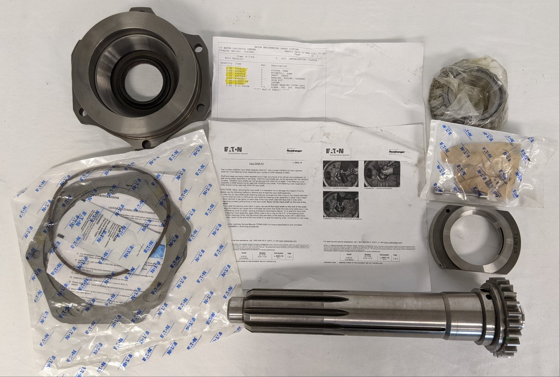 Eaton Fuller Transmission Repair Replacement Kit - P/N FUL K3764