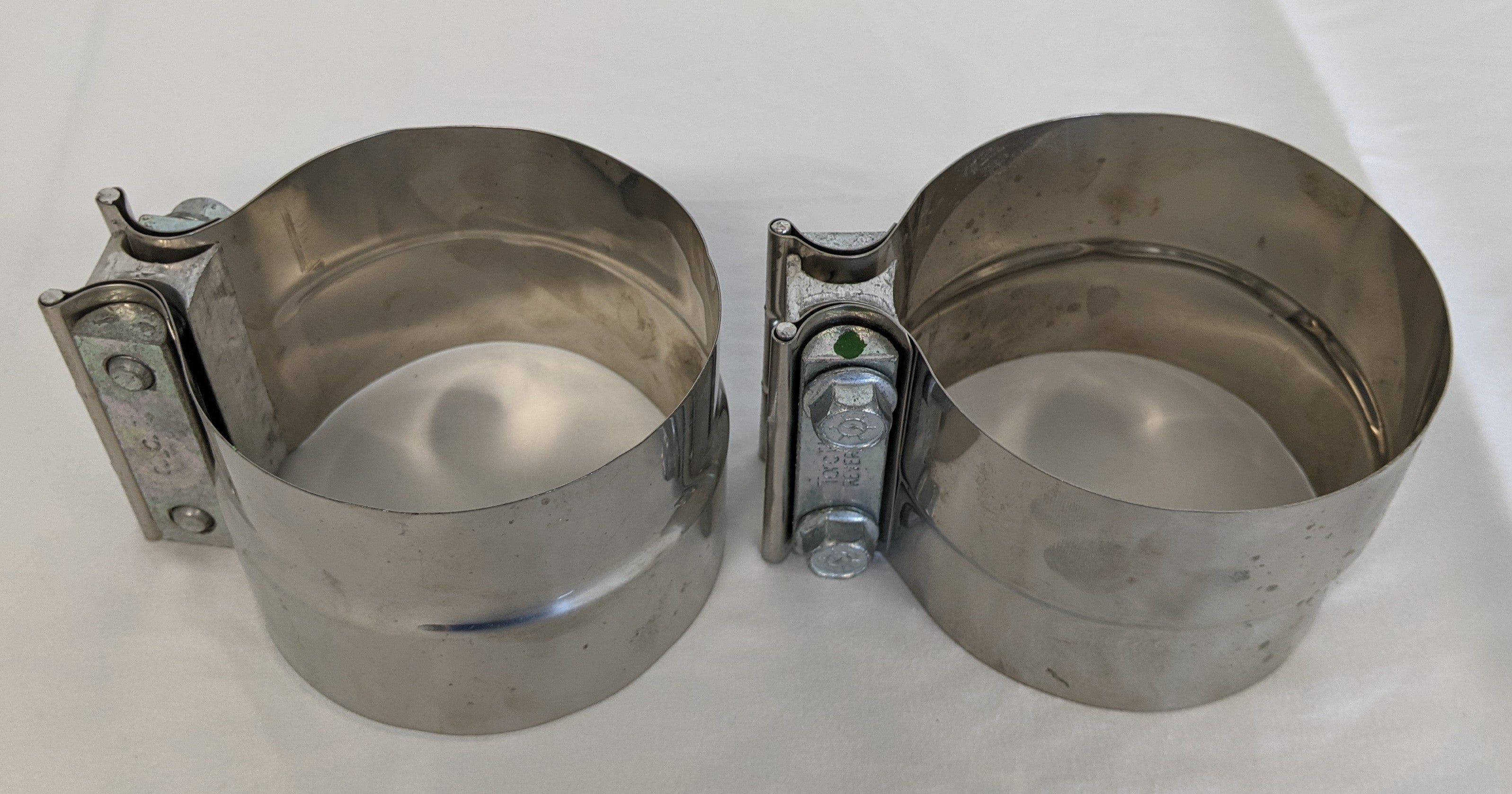 *Lot of 2* TorcTite 4" Lap Joint Exhaust Band Clamps