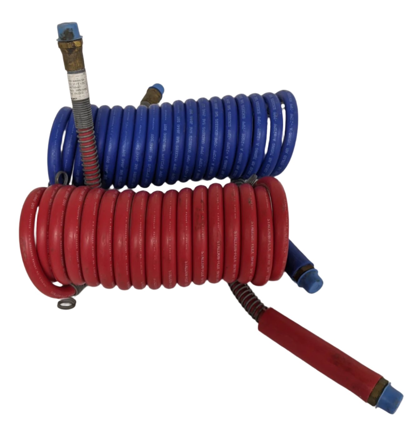 Stallion Power Coiled Blue & Red Air Lines - PHT 60015CBR