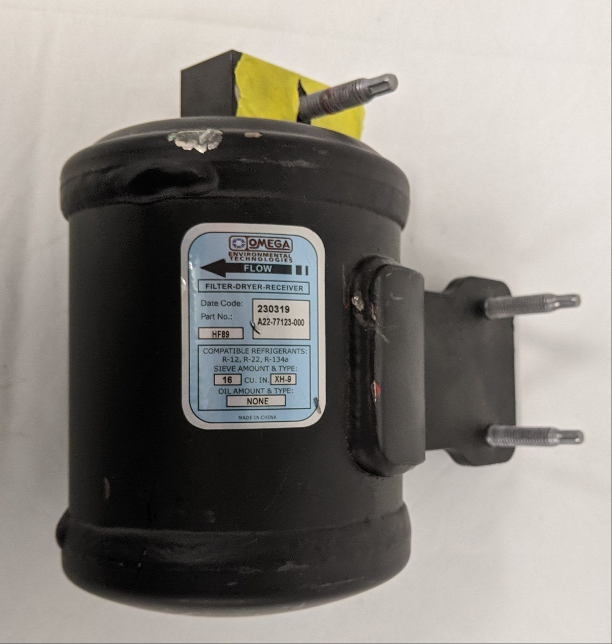 Omega Environmental Tech. A/C Receiver Dryer - P/N A22-73395-000