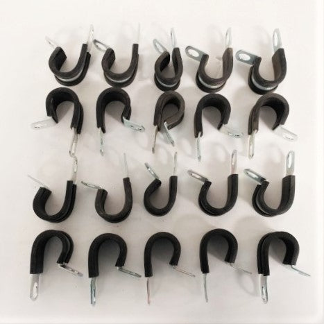 Umpco *Lot of 20* 5/8" Cushioned Steel Loop Clamp - P/N S801N11