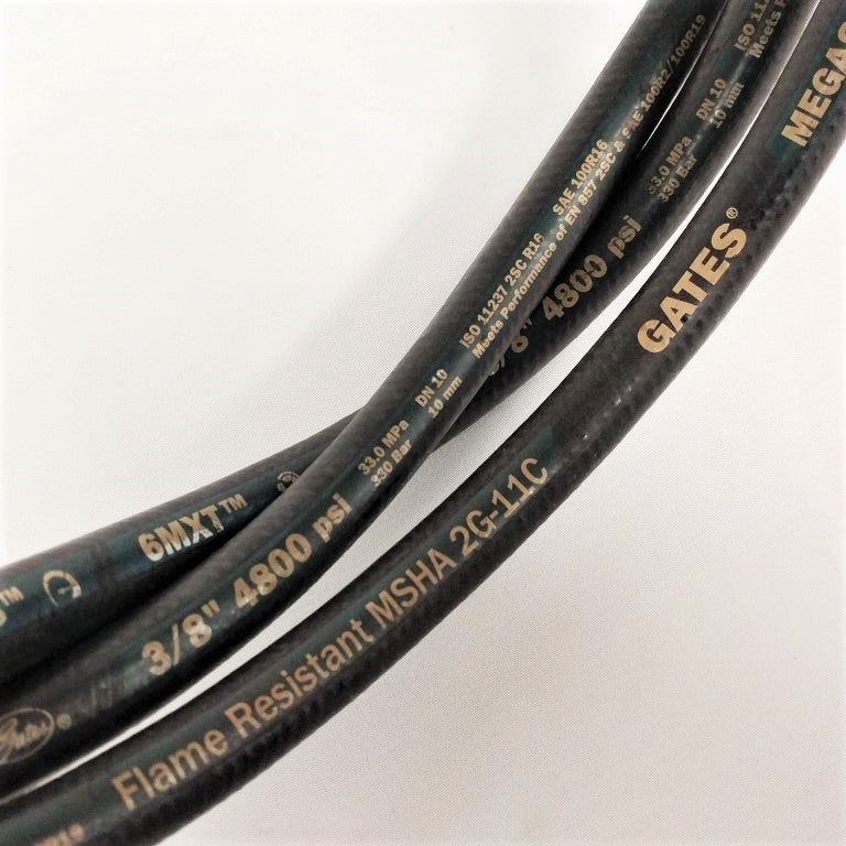 Gates 101" MEGASys™ 6MXT 3/8" Hose w/ 90° Elbow & Straight Swivel End