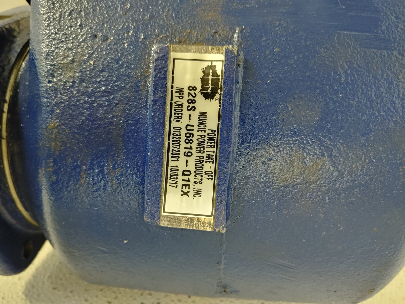 Muncie 82 Series Power Take-Off (PTO) Assembly - P/N 828S-U6819-Q1EX