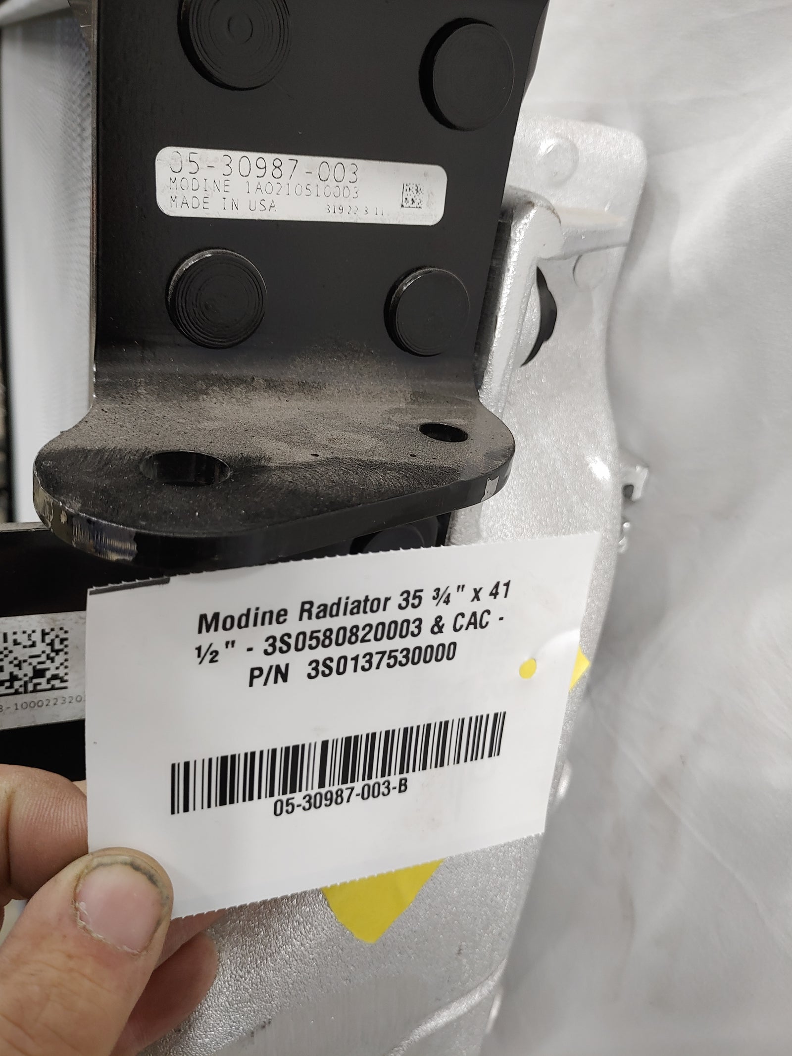 Modine Radiator 35 ¾" x 41 ½" - 3S0580820003 & CAC - P/N 3S0137530000