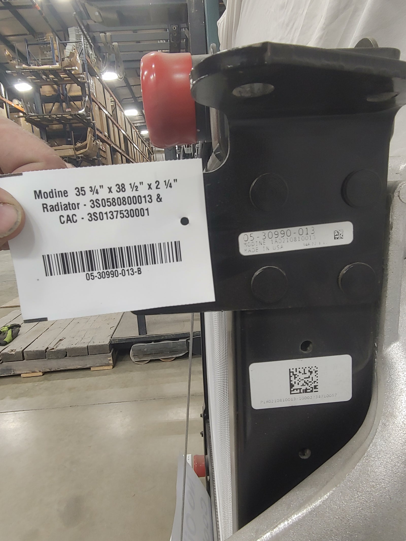 Modine 35 ¾" x 38 ½" x 2 ¼" Radiator - 3S0580800013 & 3S0137530001