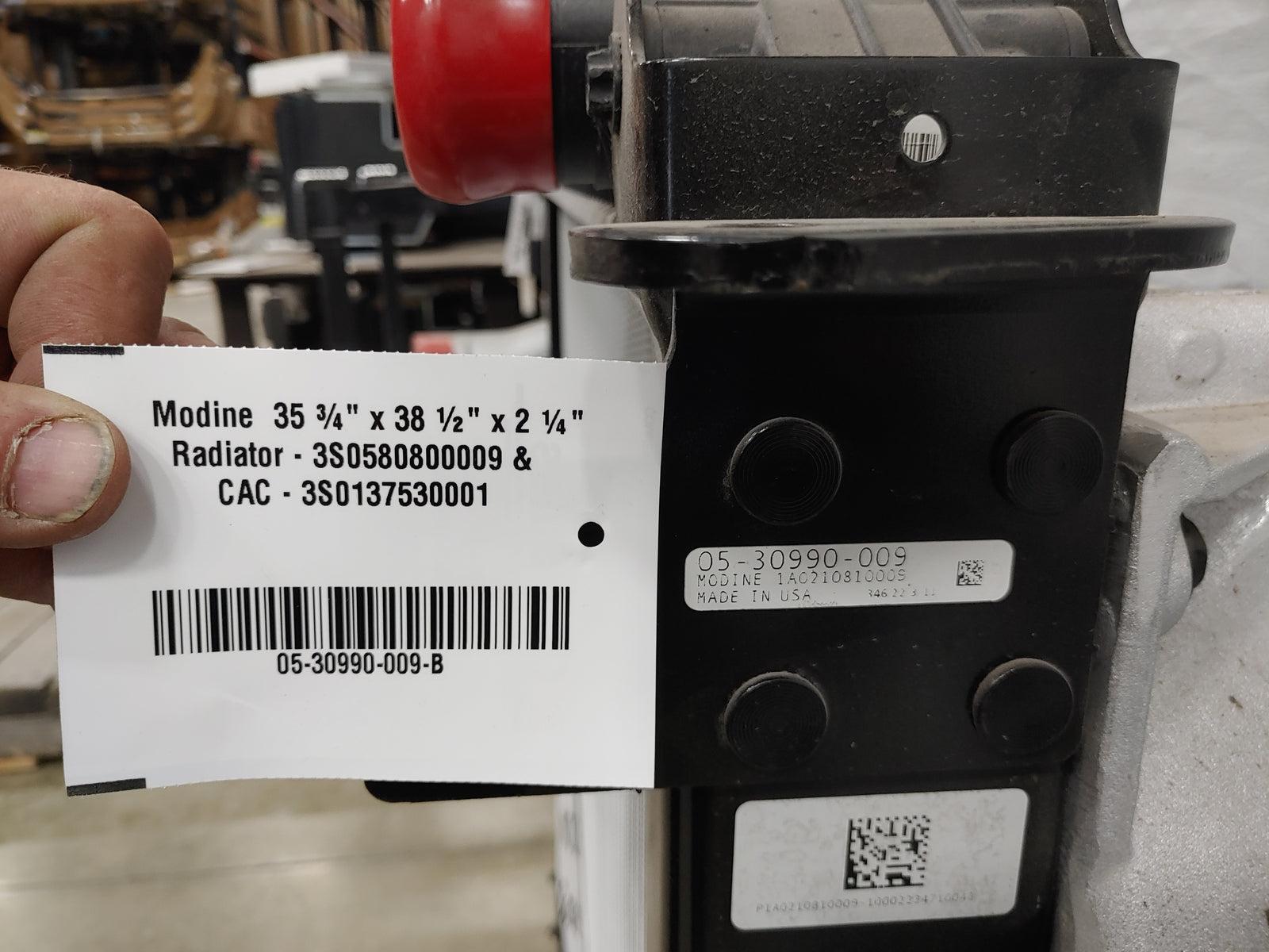 Modine 35 ¾" x 38 ½" x 2 ¼" Radiator - 3S0580800009 & 3S0137530001