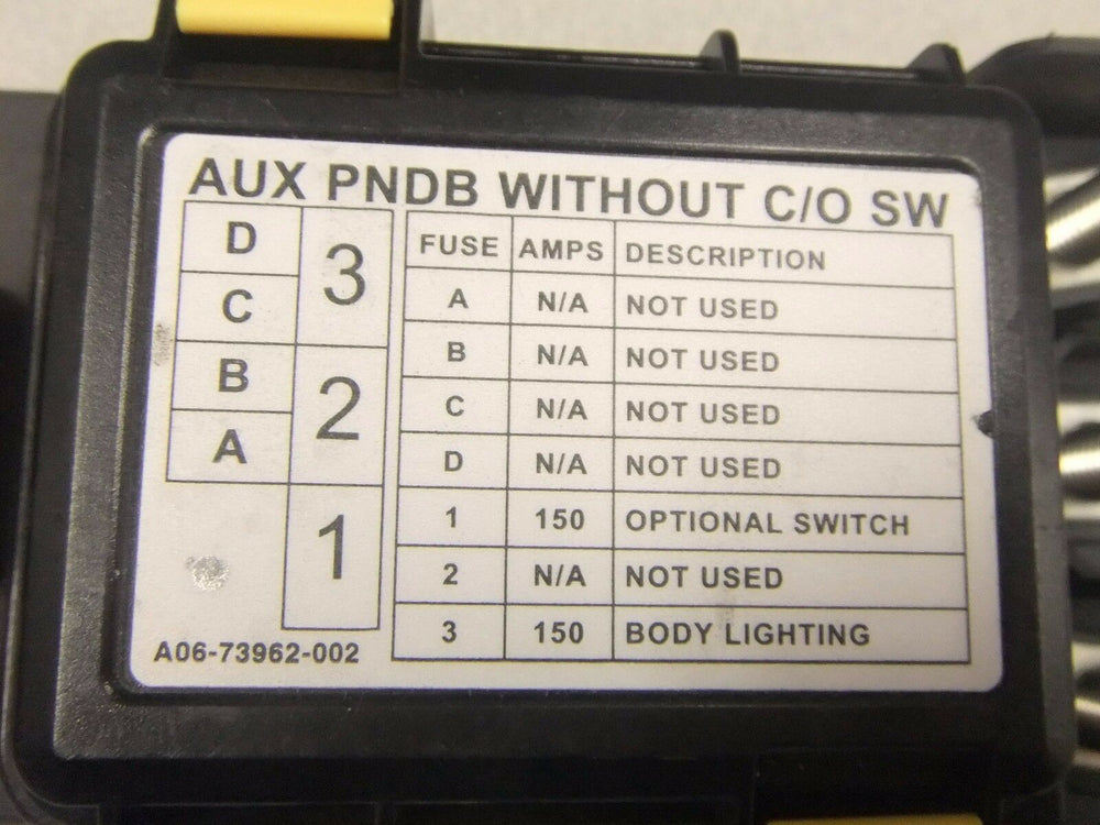Freightliner Cascadia Aux Power Distribution Box -P/N A06-73962-002