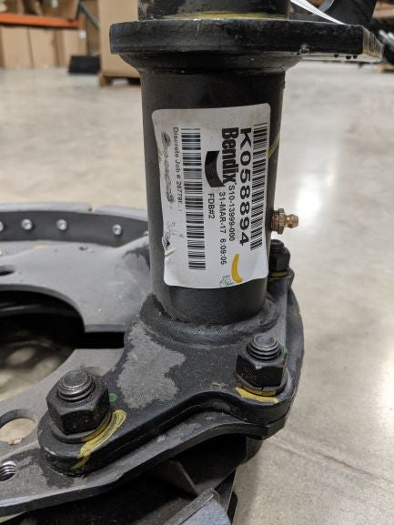 Bendix Front Steer Axle Brake Assembly w/ Brake Shoes - P/N K058894