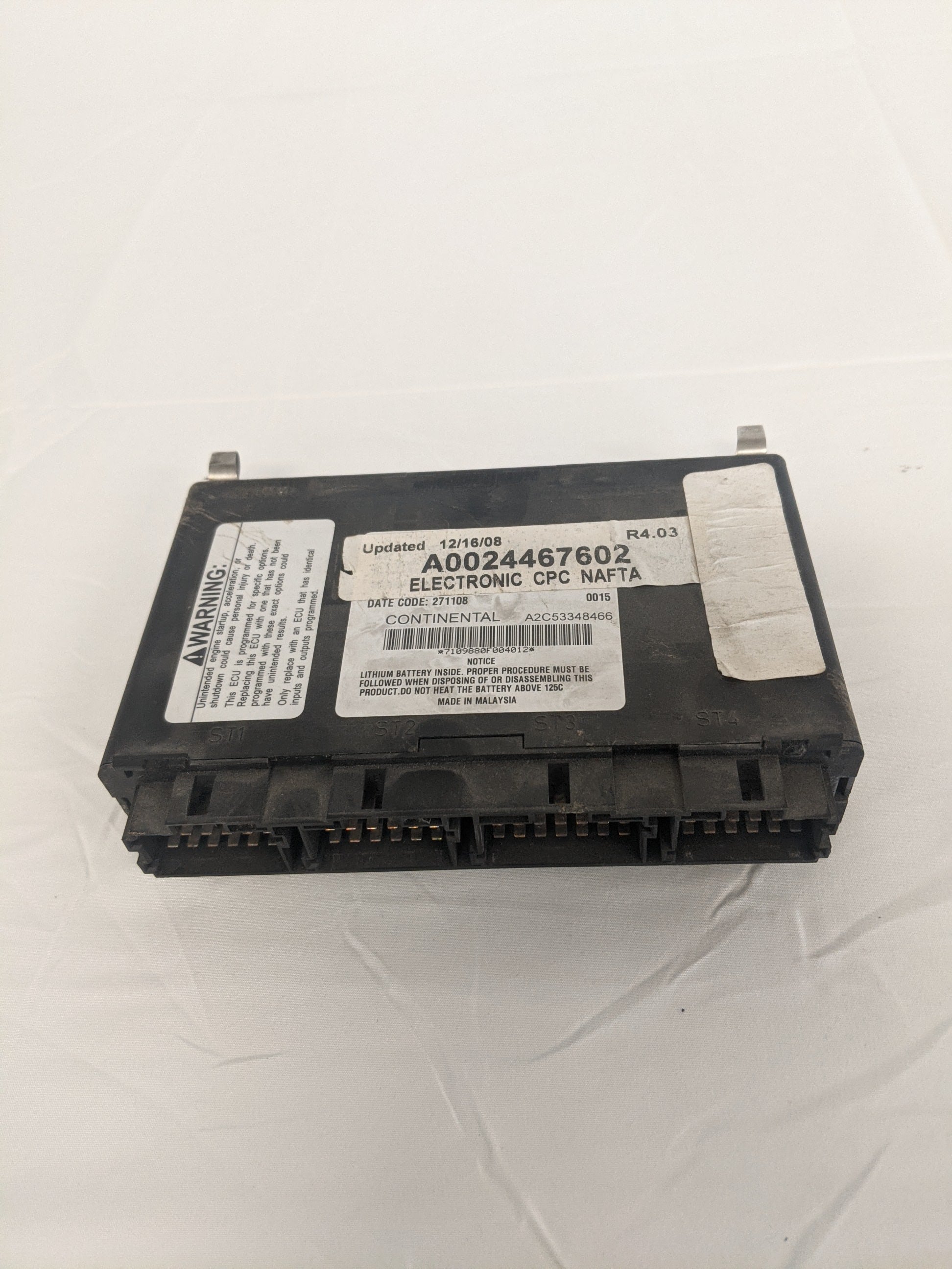 Continental Vehicle PRFM Monitor CPC Module - A 002 446 76 02 / 001